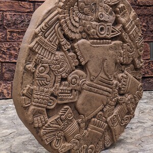 Aztec Maya Artifact Coyolxauhqui Moon Goddess Sculpture Statue 16.25 ...
