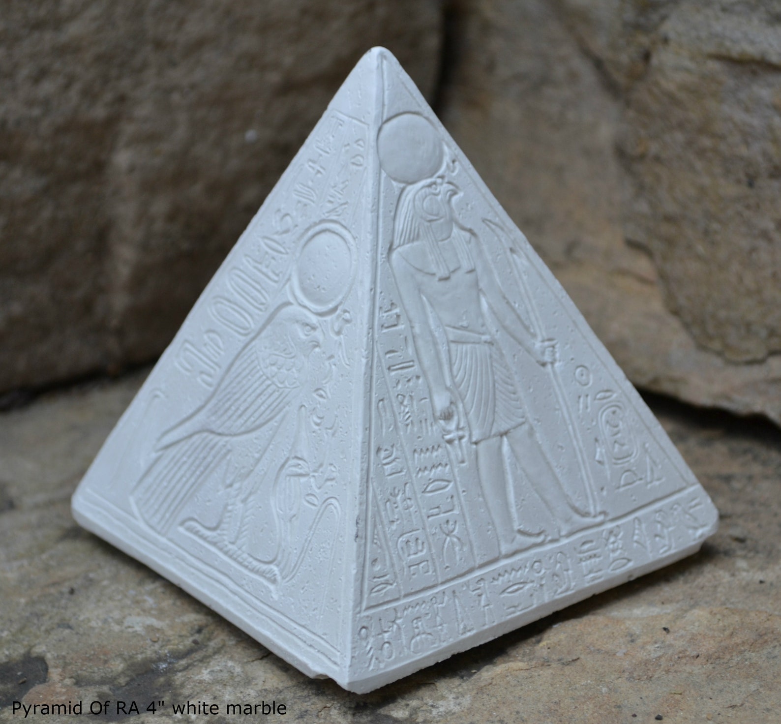 Egyptian Pyramid Pyramidion of Ramose Ra Artifact Carving Sculpture ...