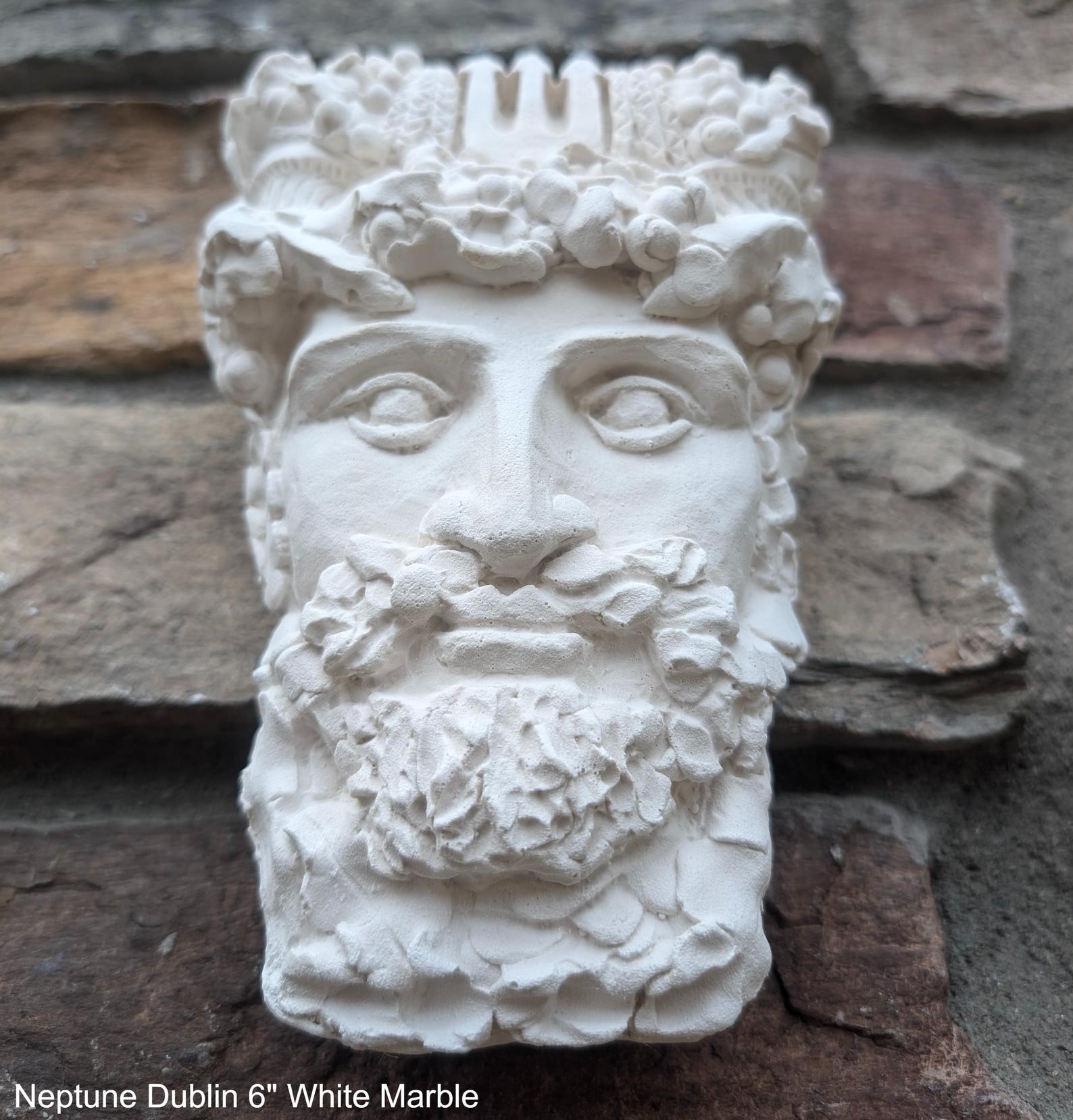Roman Greek Neptune Face Wall Mythical Plaque Sculptural Relief Www.neo ...