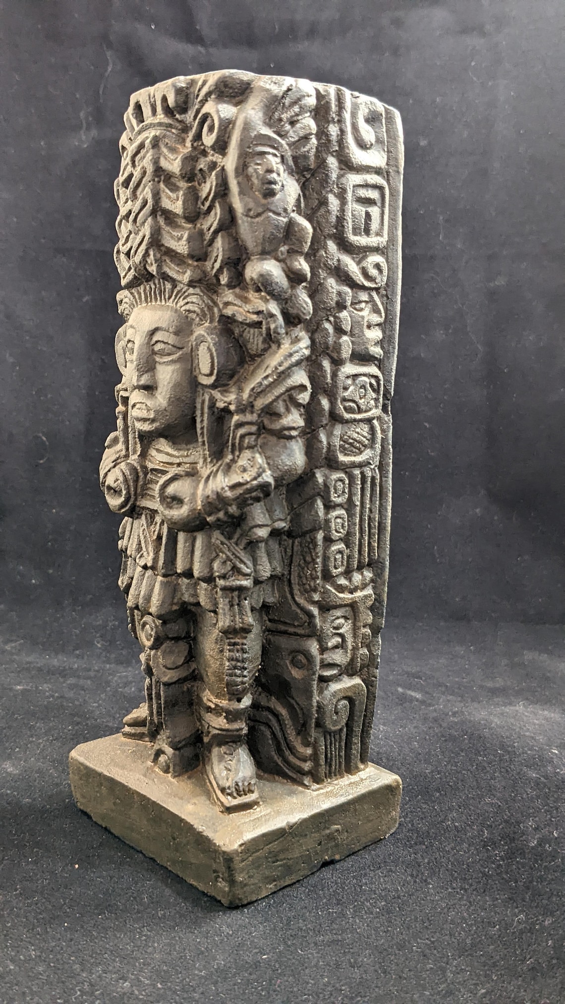 Aztec Maya Mesoamerica Totem Stela Carving Artifact Stelae - Etsy