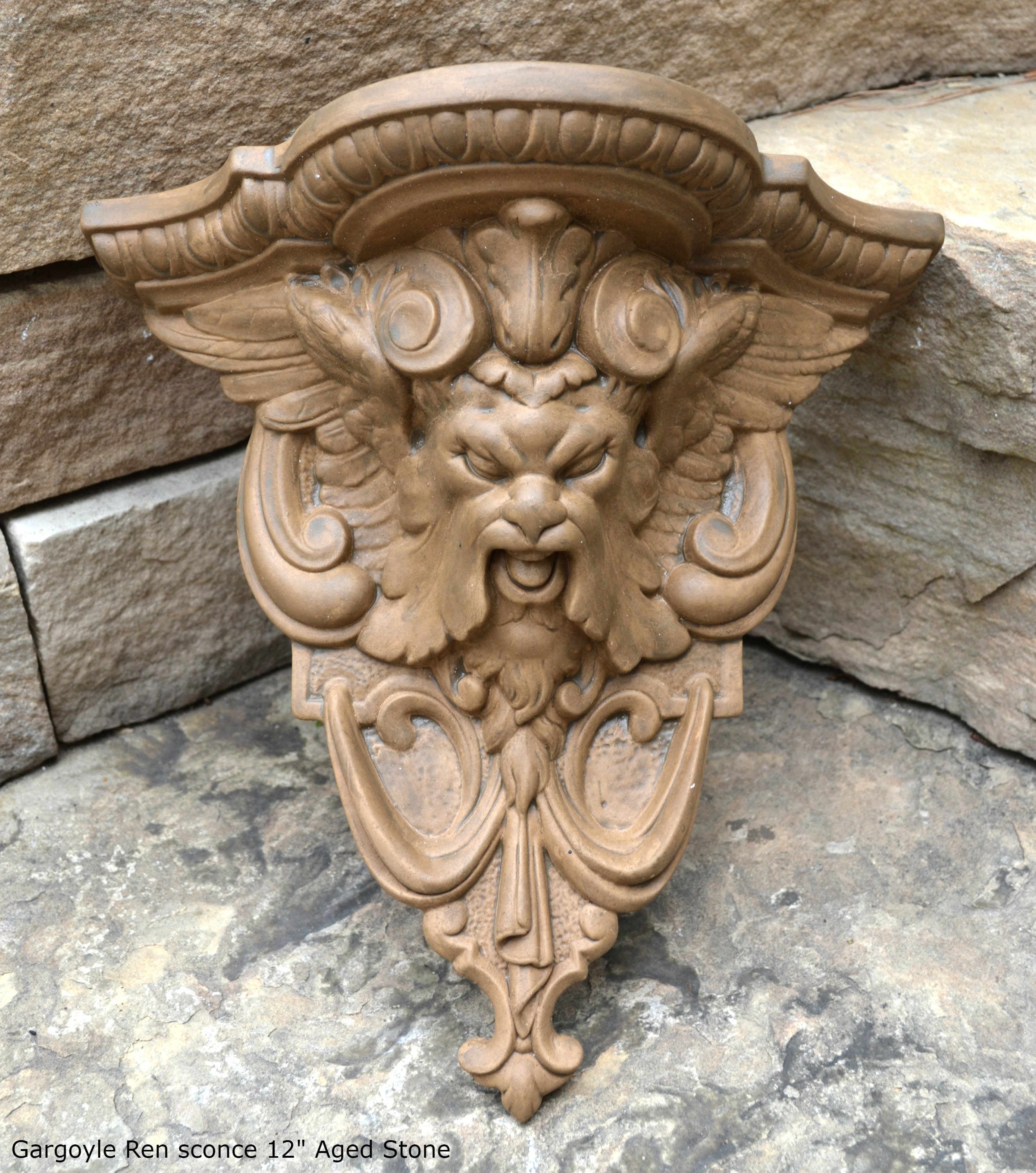 Gargoyle Satyr Wall Shelf Corbel Grotesque Goblin Sculpture Www.neo-mfg ...