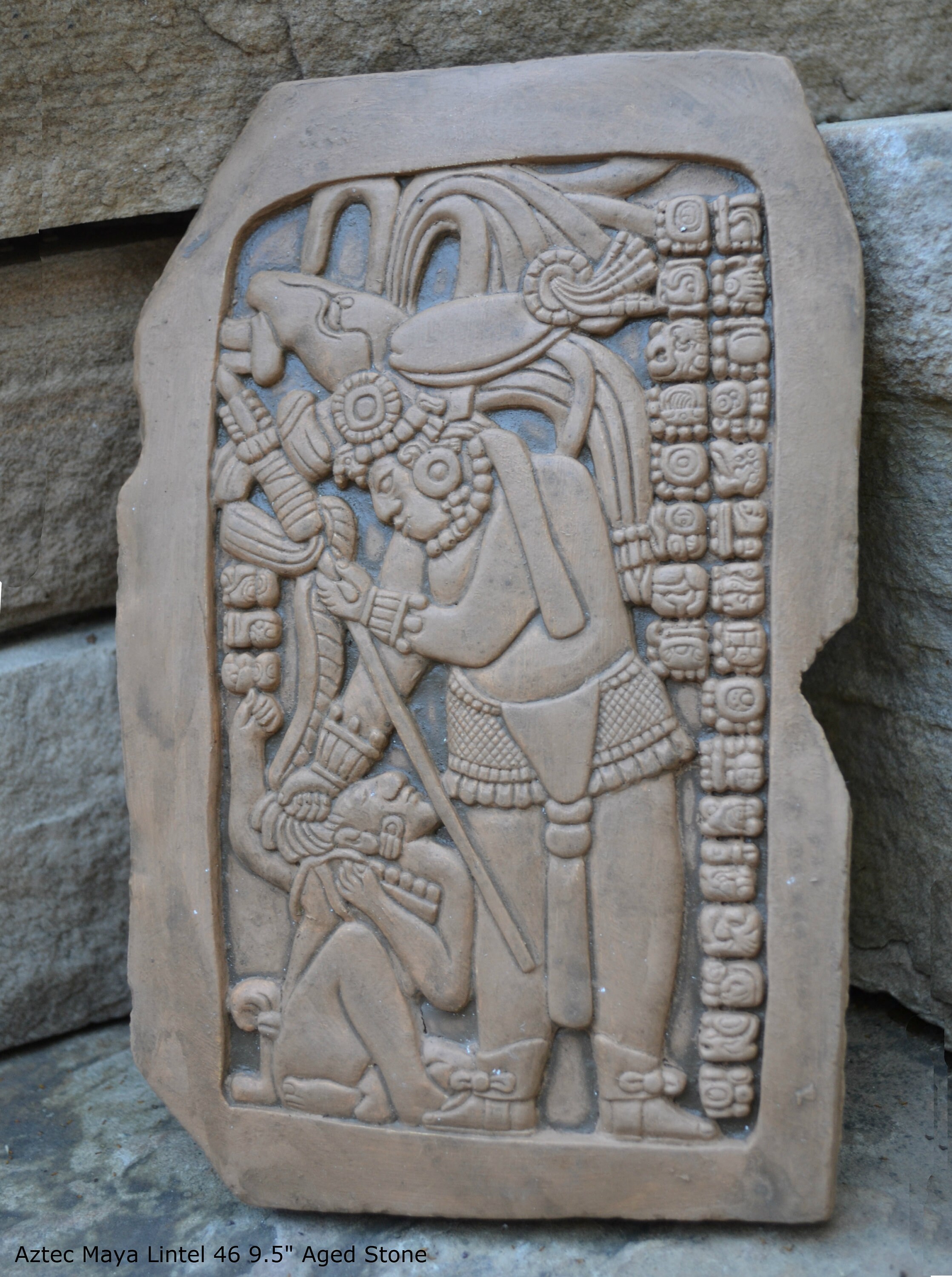 History Aztec Maya Mesoamerica Lintel 46 Plaque Wall Sculpture | Etsy