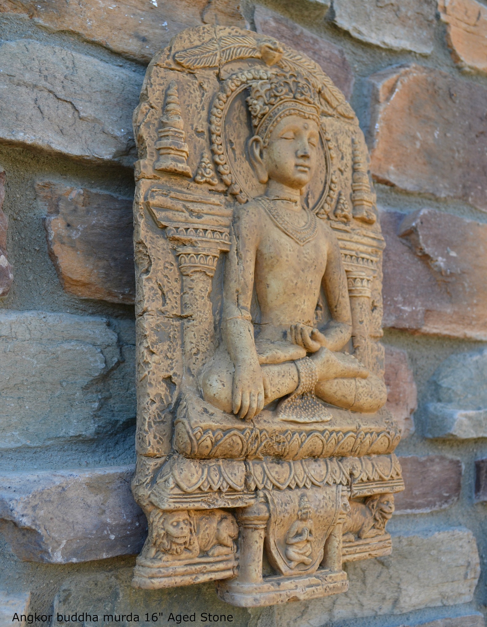 Asia Angkor buddha murda artifact wall sculpture statue | Etsy