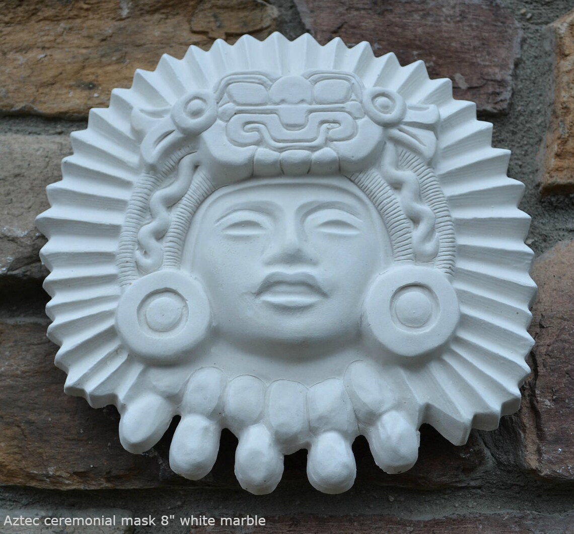 Aztec Inca Zapotec Idol Ceremonial Mask Sculpture Wall Plaque Art Www ...