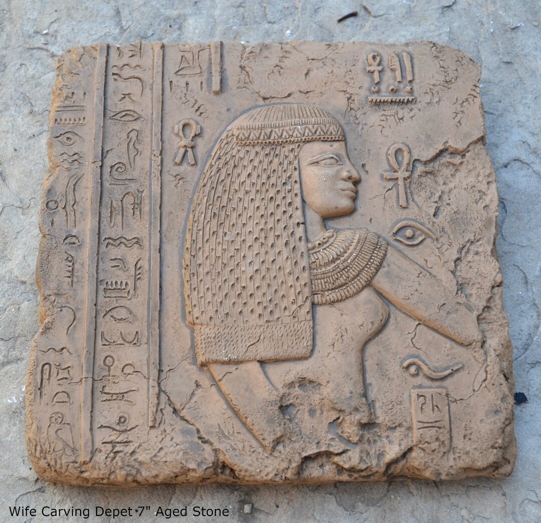 History Egyptian Depet Wife Fragment Sculptural Wall Relief Plaque Www ...