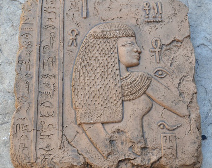 History Egyptian Depet Wife Fragment Sculptural Wall Relief Plaque Www ...