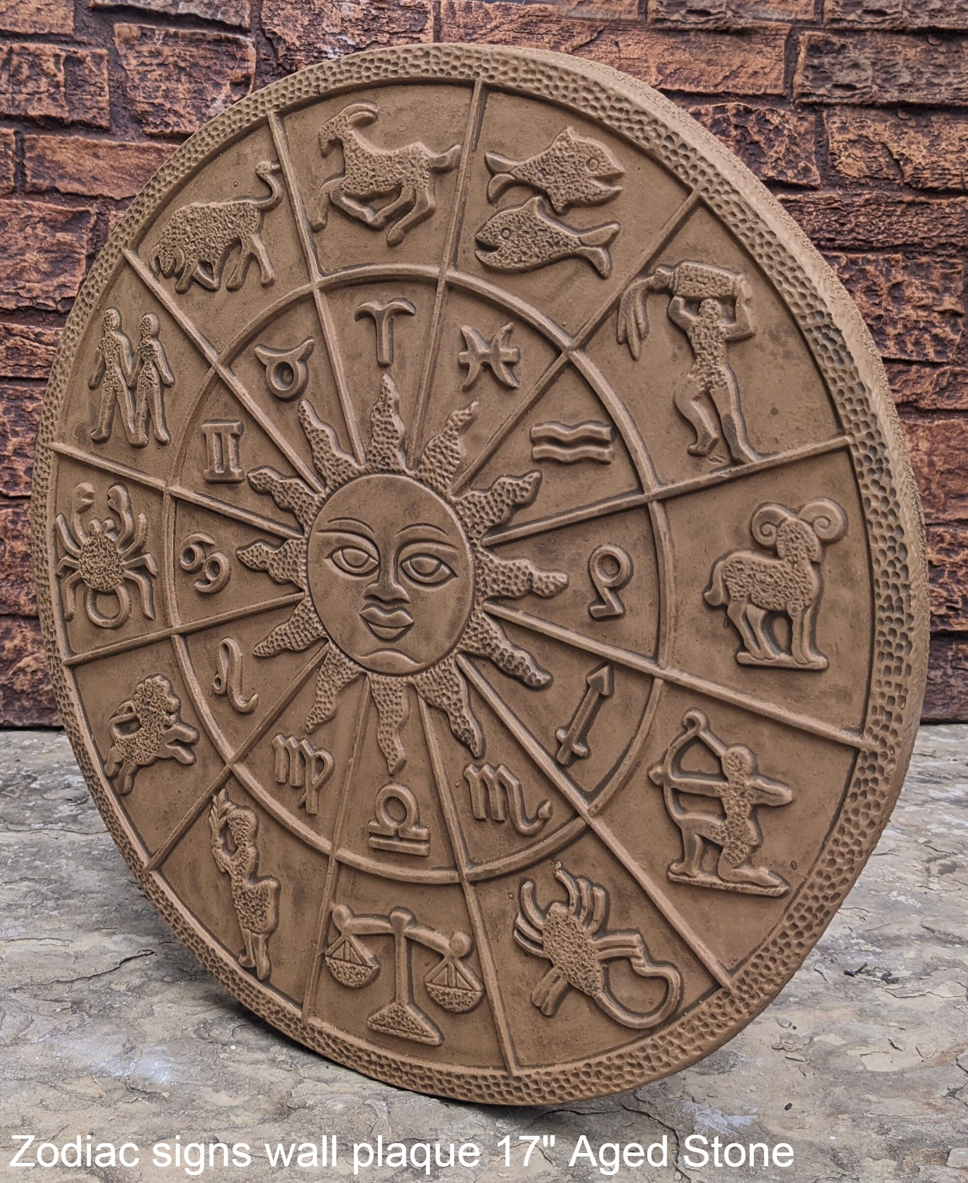 Zodiac Signs Wall Plaque Relief Sculpture Www.neo-mfg.com 17" - Etsy