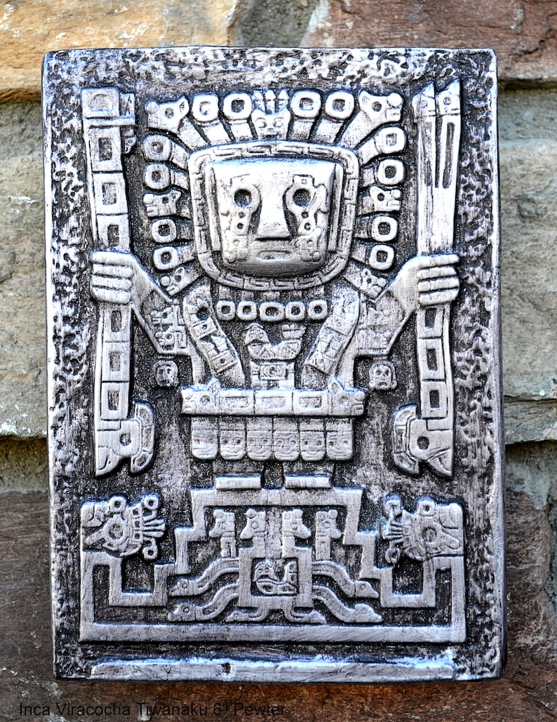 Inca Viracocha Tiwanaku Gateway Sun Sculptural Wall Relief - Etsy
