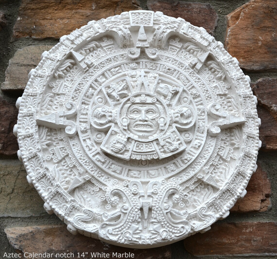 Aztec Mayan Calendar Noch Artifact Carved Sculpture Statue | Etsy