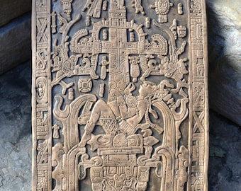 History Aztec Mayan Sarcophagus of King Kinich Janaab Pakal | Etsy