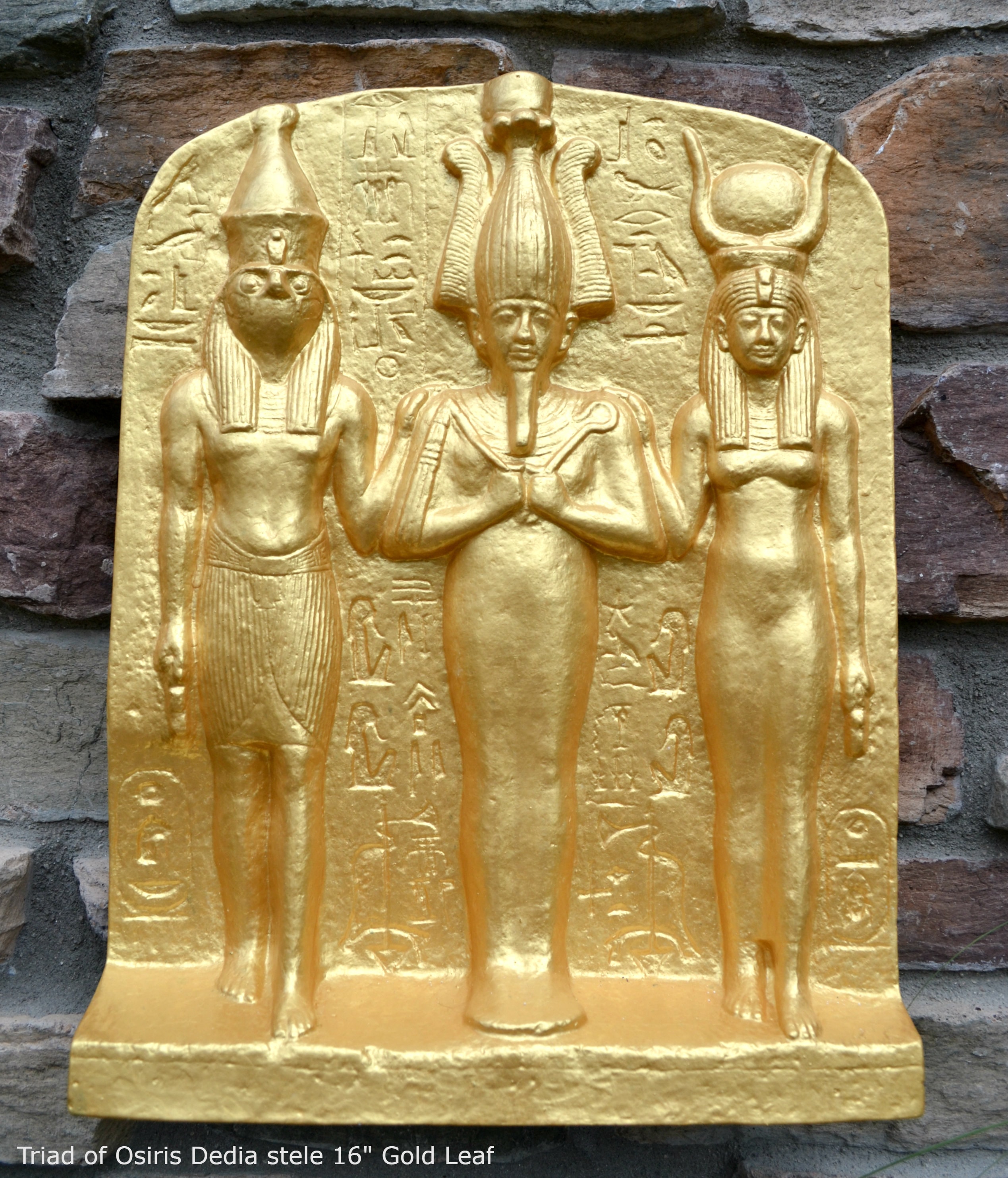 History Egyptian Triad of Osiris Dedia Stele the Master - Etsy Australia