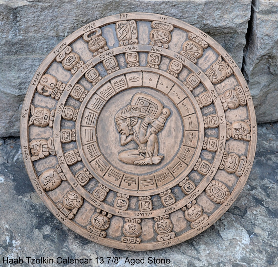 History MAYAN AZTEC Haab Tzolkin CALENDAR Sculptural Wall | Etsy