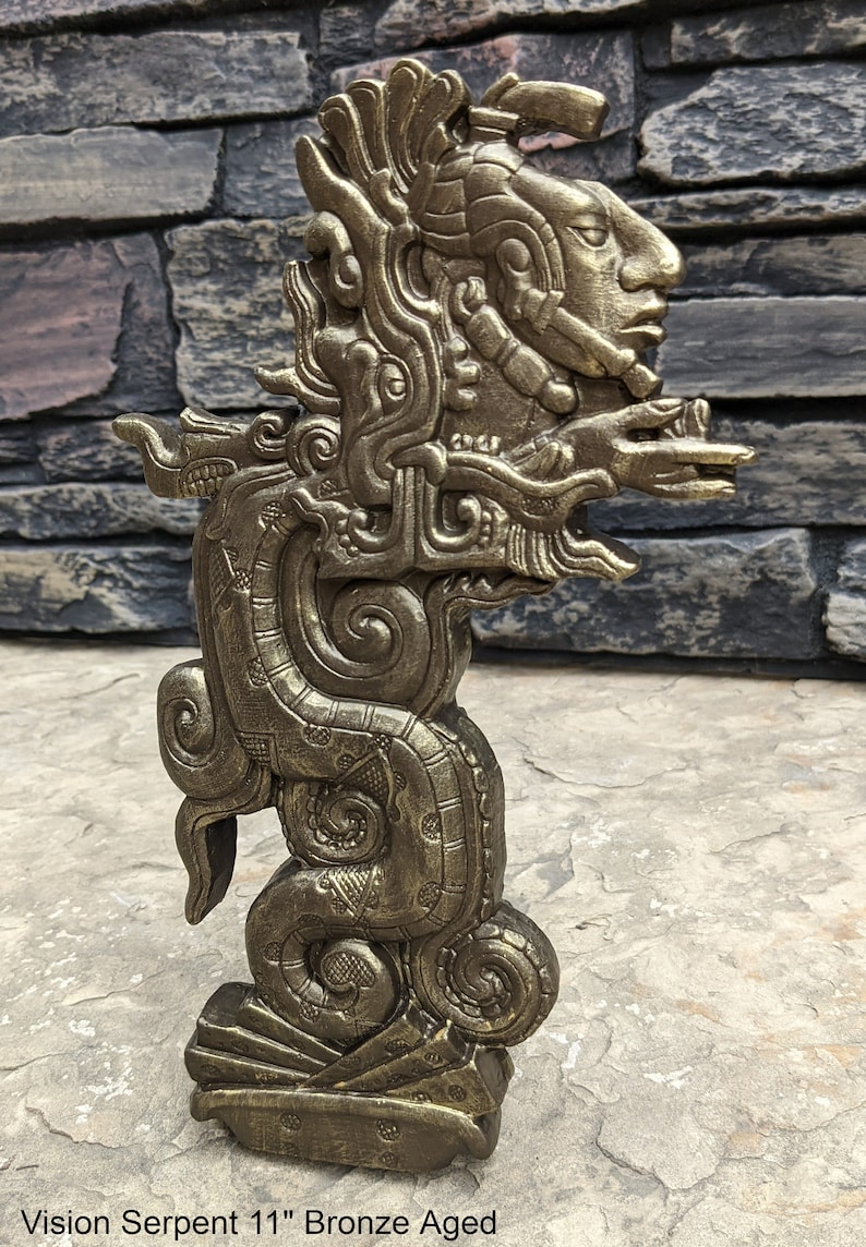 History Aztec Maya Mesoamerica Yaxchilán Vision Serpent Sculpture ...