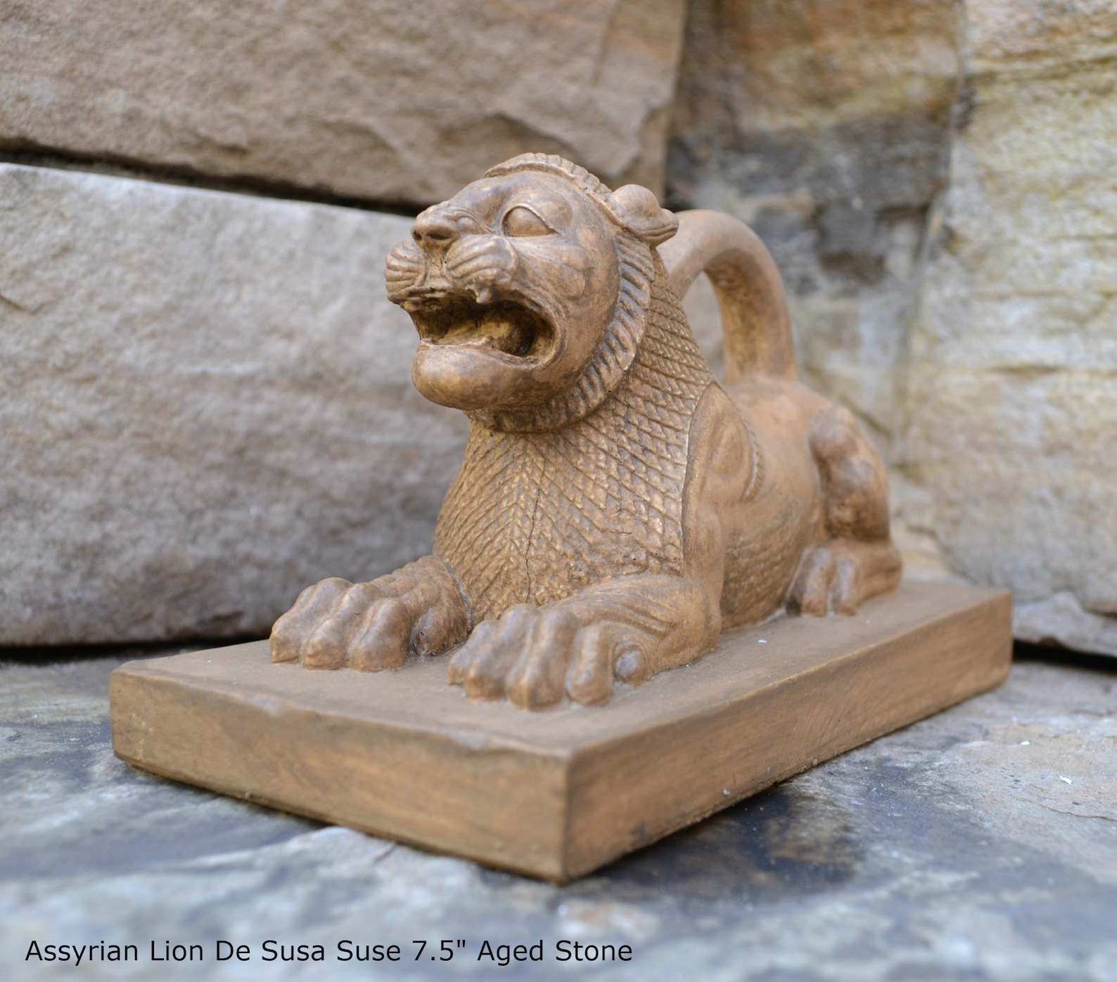 Assyrian Lion De Susa Suse Weight Sculpture Statue 7.5" Www.neo-mfg.com ...