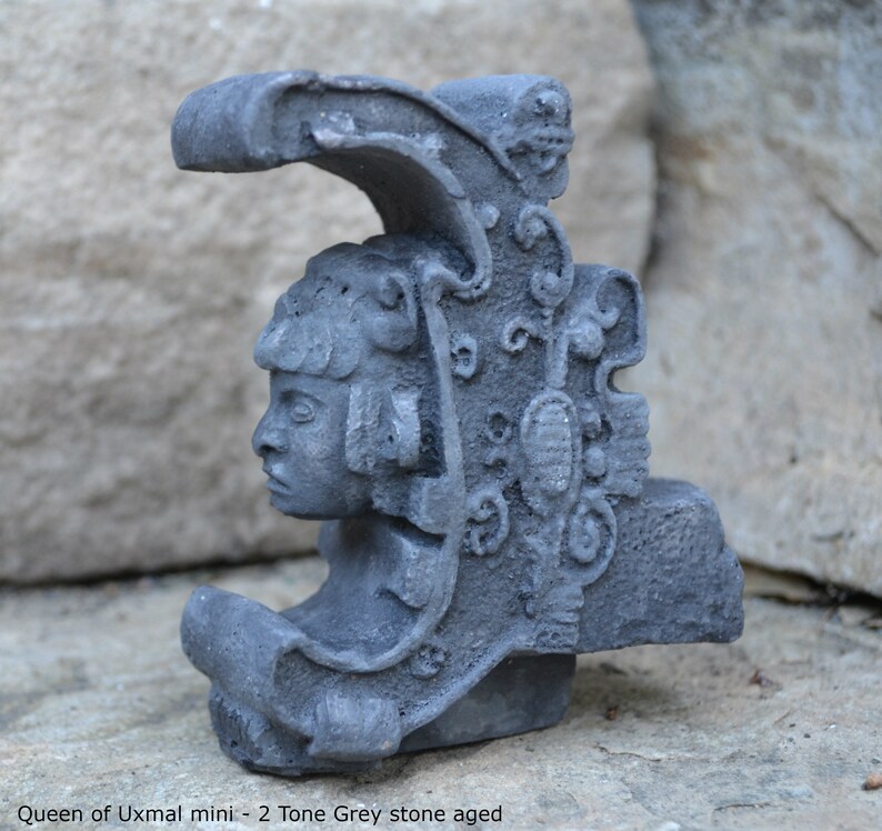Aztec Mayan Queen of Uxmal Architectural Element Bust Sculpture 4" Www ...