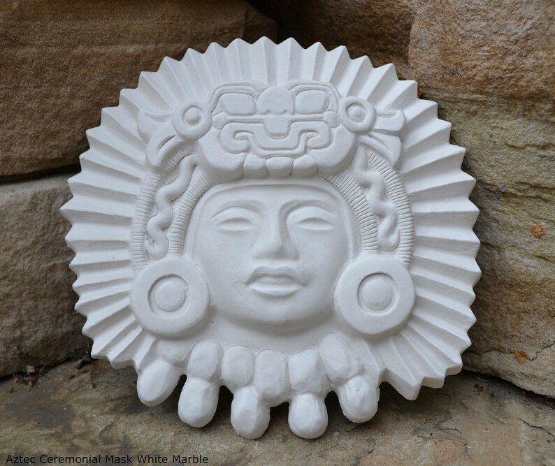 Aztec Inca Zapotec Idol Ceremonial Mask Sculpture Wall Plaque Art Www ...
