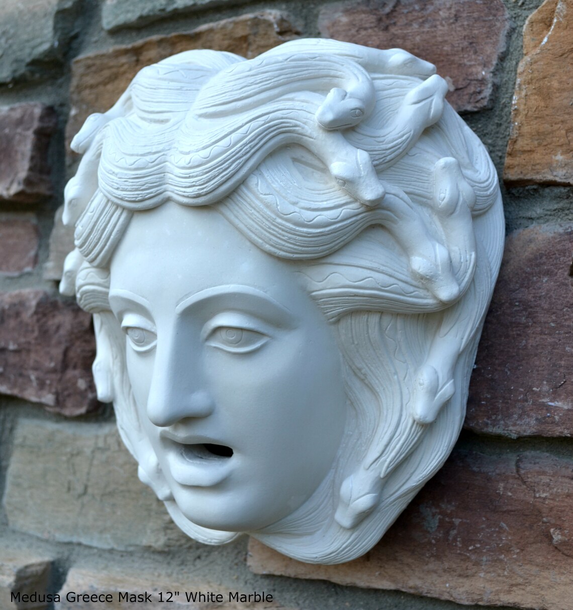 Medusa Mask Greece Museum Sculpture Artifact Bust Plaque Www.neo-mfg ...