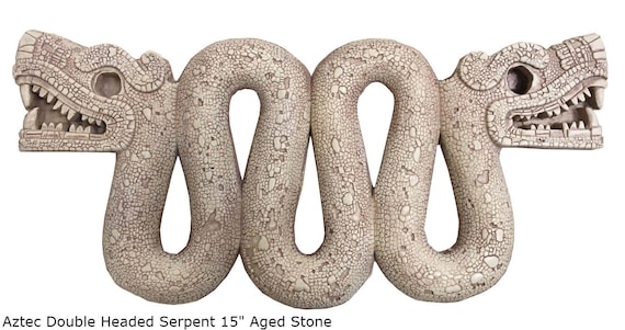 History Aztec Double Headed Serpent Maya Artifact Carved - Etsy