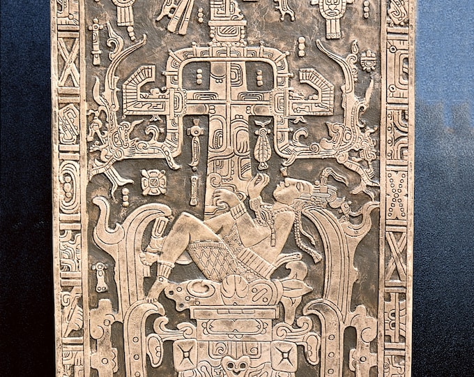 Mayan Culture palenque Art : Sarcophagus of King Pakal temple of the ...