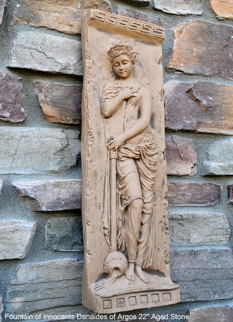Roman Greek Carved Nymph Fountain of Innocents Danaides of Argos Dress ...