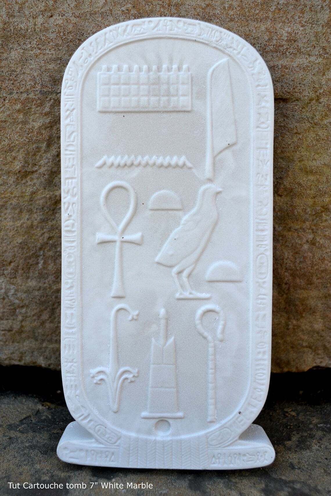 Egyptian King Tut Cartouche Tomb Artifact Carved Sculpture | Etsy