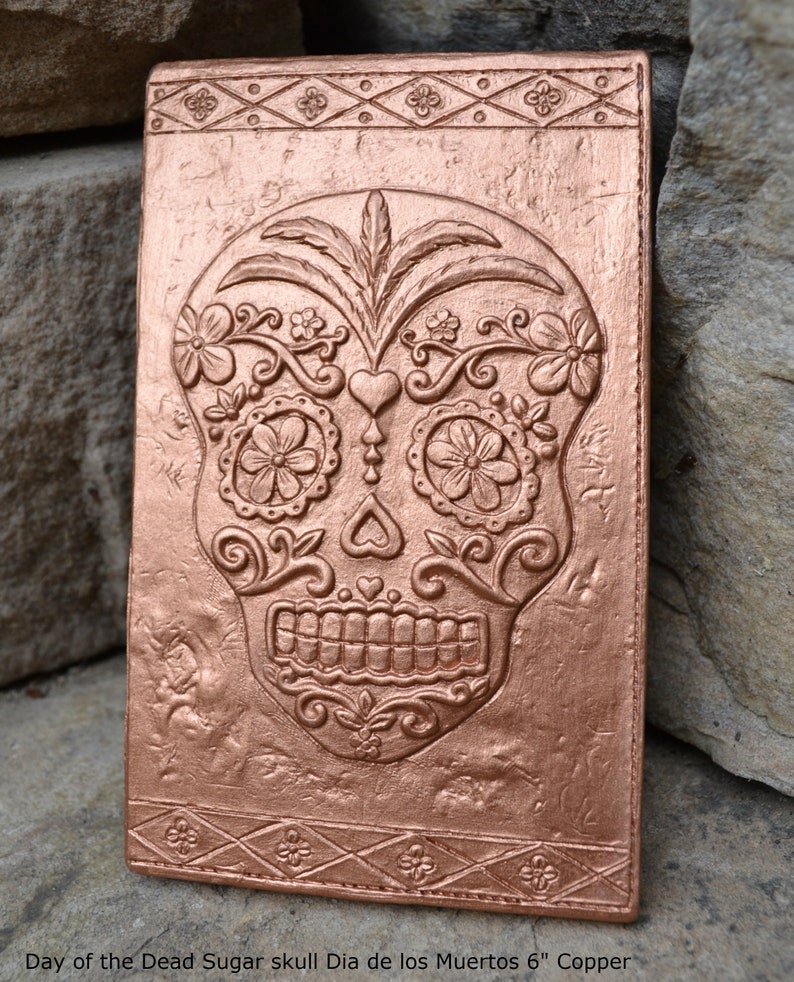 Aztec Mexican Day of the Dead Sugar Skull Dia De Los Muertos | Etsy