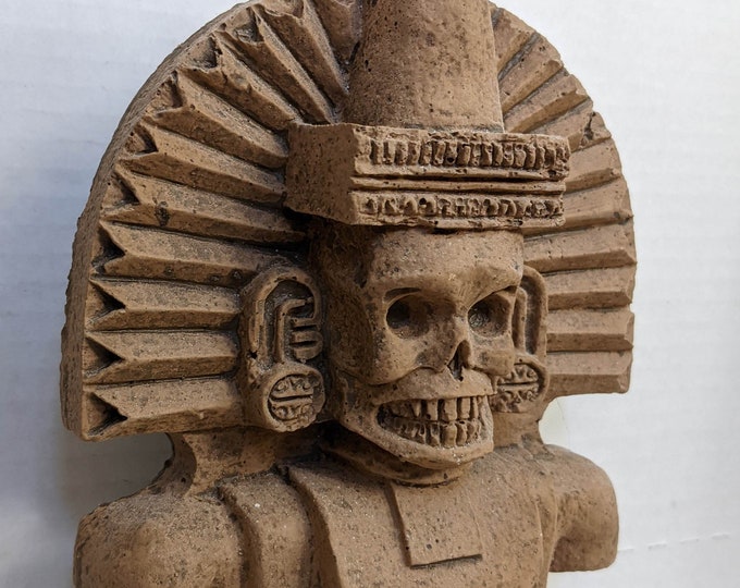 Aztec Mayan Day of the Dead Skeleton Mexican Folk Lore Vintage God of ...
