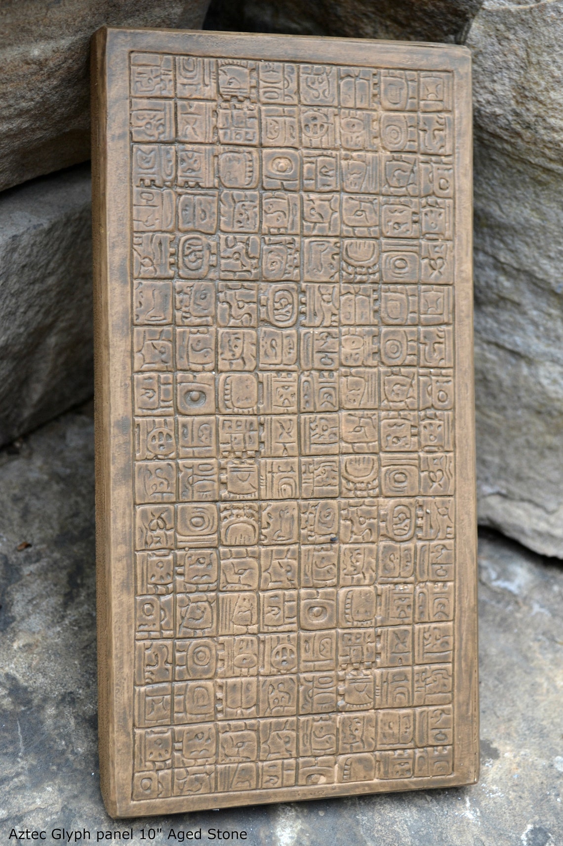 Aztec Mayan Glyph Panel Wall Plaque Fragment Relief - Etsy