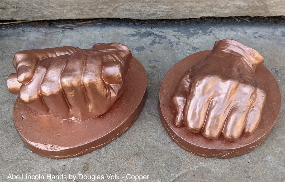 History Abraham Abe Lincoln L.W Volk Hands Life Cast Full Size 1860 Www ...