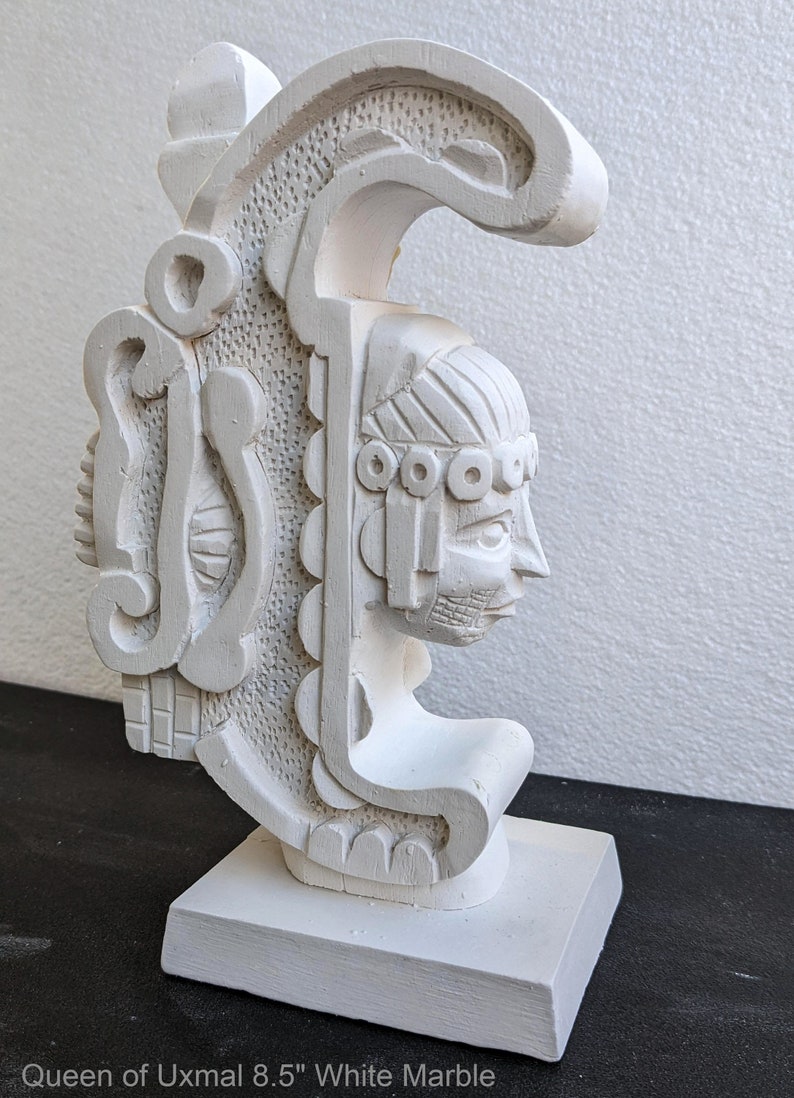 Aztec Mayan Queen of Uxmal Architectural Element Bust Sculpture 8.5 ...