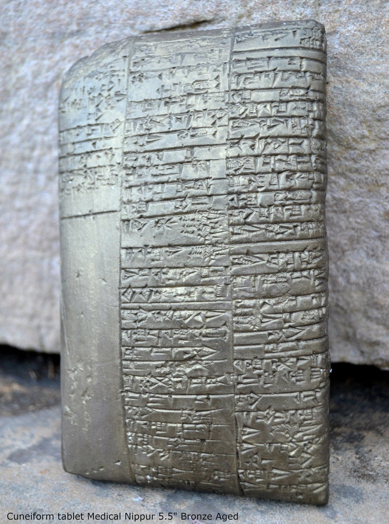 Sumerian Cuneiform tablet Medical Nippur Sculptural relief | Etsy