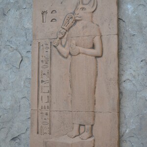 History Egyptian Bastet Sculptural Wall Relief Www.neo-mfg.com 11" E6 ...