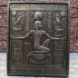 Egyptian HEH God of Infinity Tutankhamen Fragment Plaque Wall Frieze 10 ...