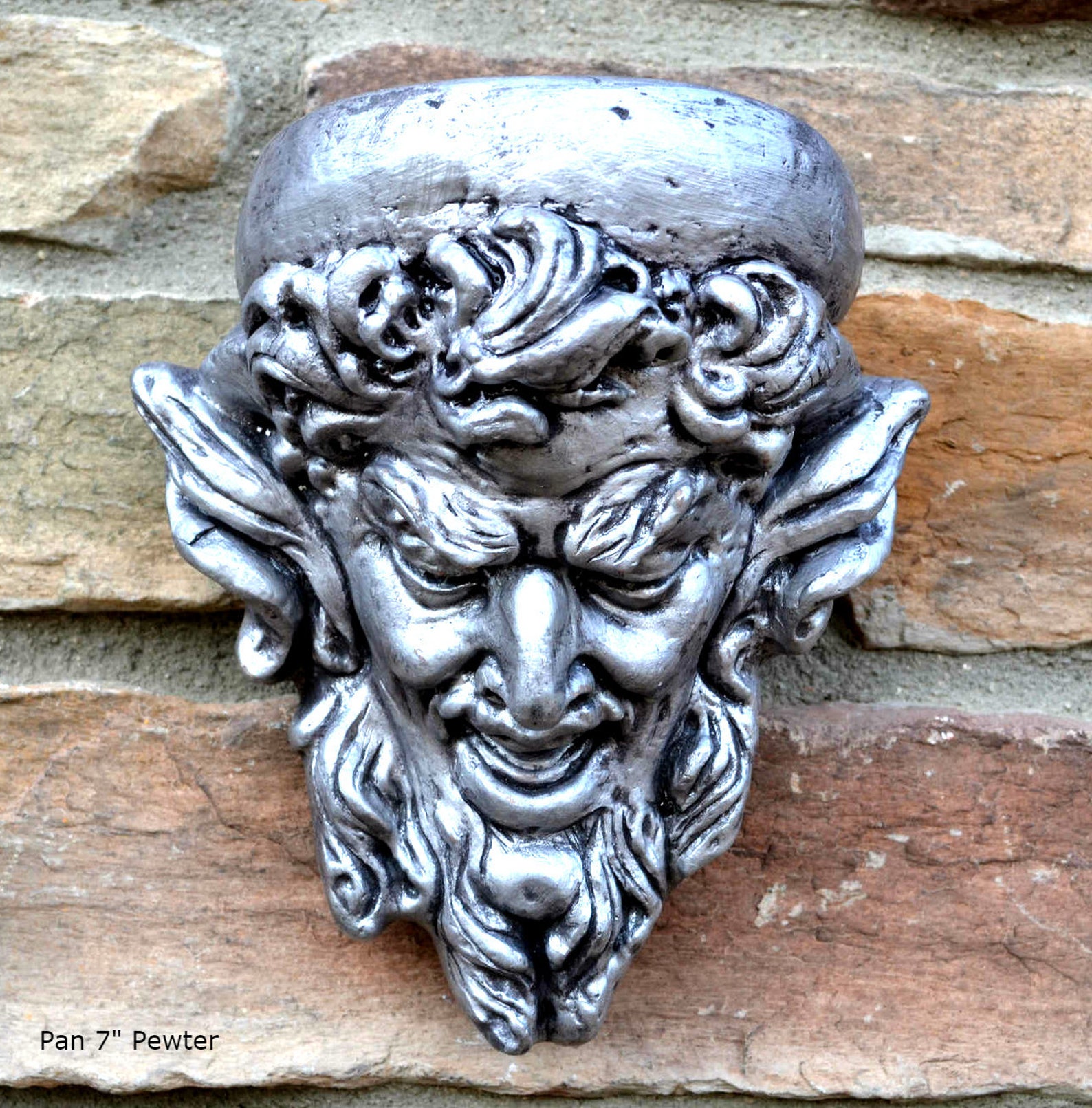 Pan Gargoyle Satyr Faun Wall Mephistopheles Corbel Keystone Grotesque ...