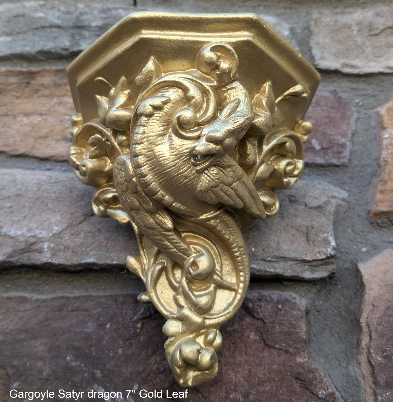 Gargoyle Satyr Dragon Wall Shelf Corbel Grotesque Goblin Sculpture Www ...