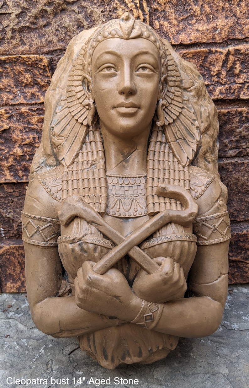 Egyptian Cleopatra Fragment Torso Sculptural Wall Relief Bust Www.neo ...