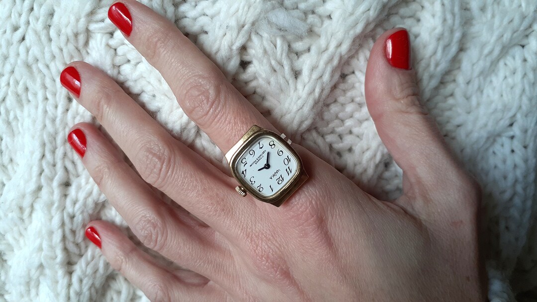Ring Watch chaika Soviet Watch Ring Watch Finger - Etsy