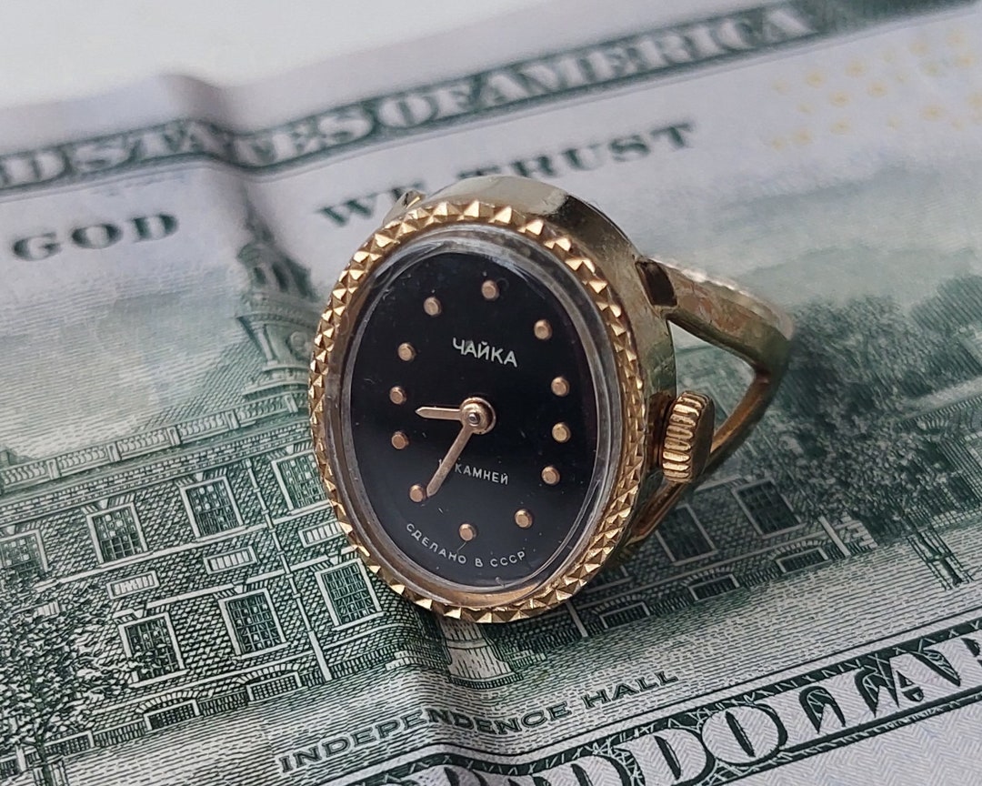 Vintage Ring Watch ,gold Ring Watch ,soviet Watch ,ukrainewatch , Gold ...