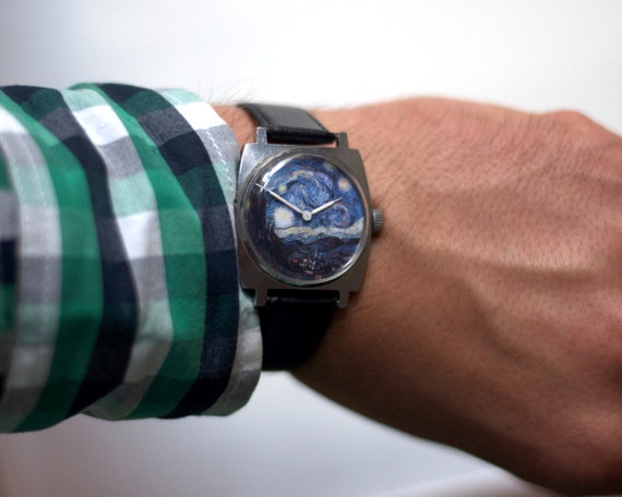 Van Gogh watch, Starry night watch, Christmas gift w… - Gem