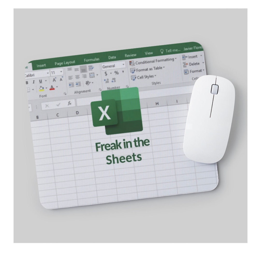 Freak in the Sheets Excel Mousepad for Office Gag Gift - Etsy