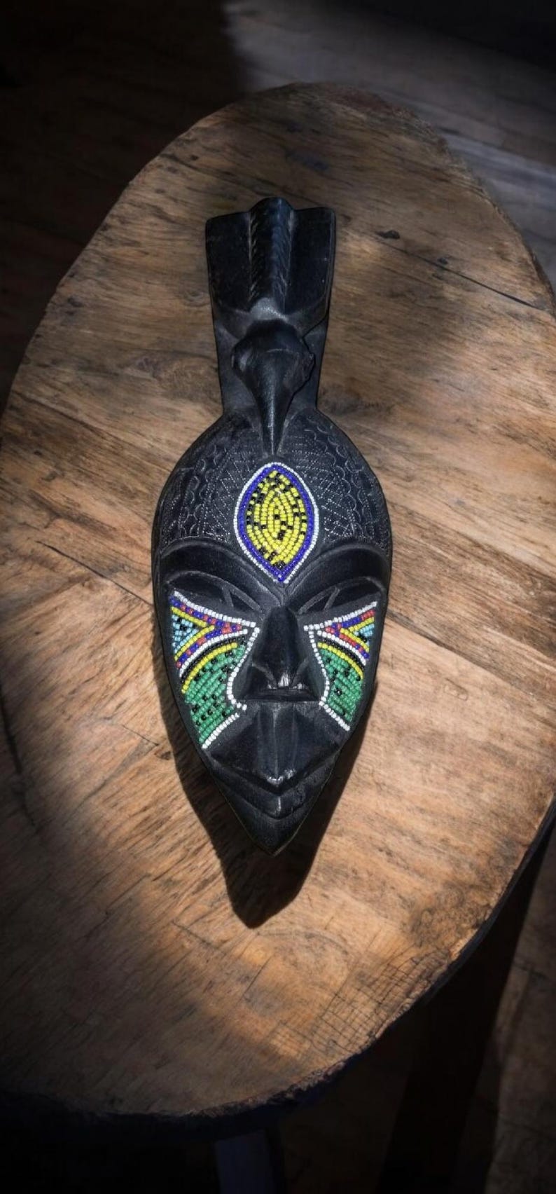 African Beaded Mask - Etsy