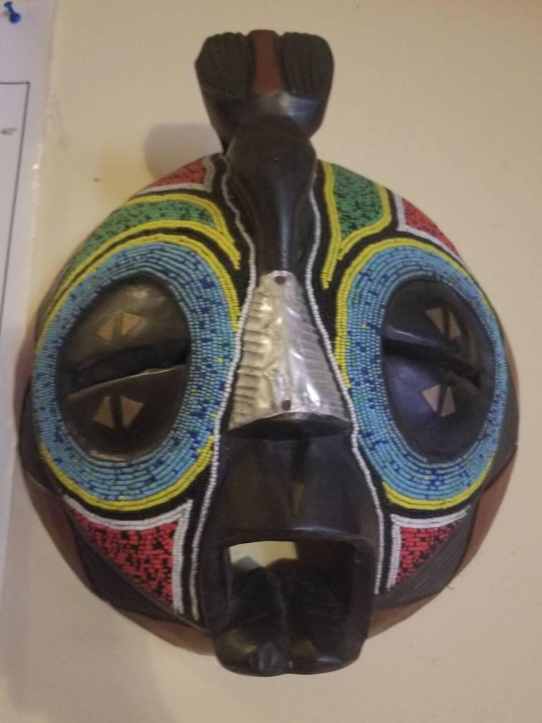 African Beaded Mask - Etsy