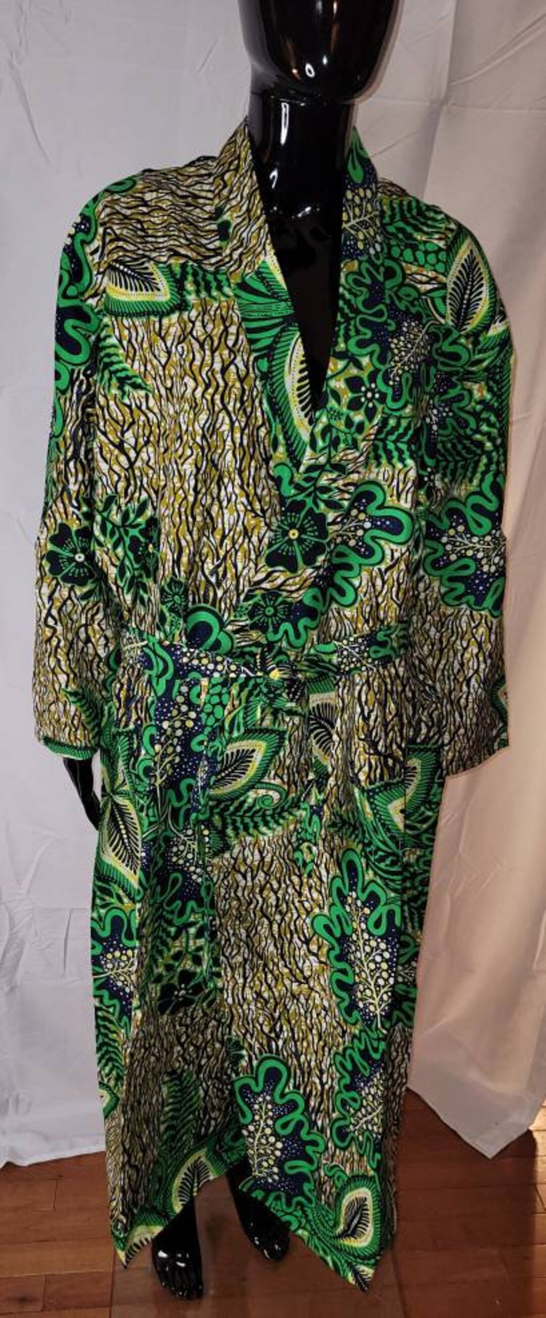 African Print Robe - Etsy
