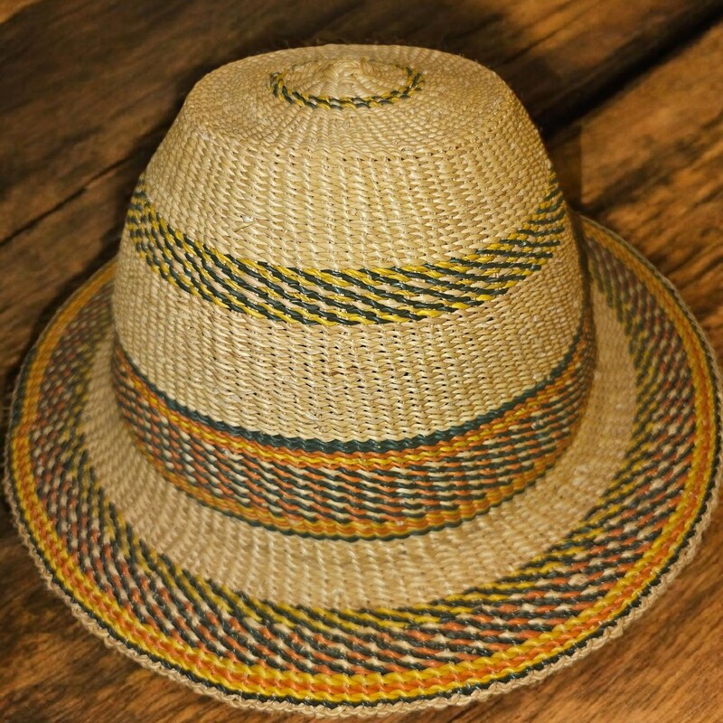 African Straw Hat - Etsy