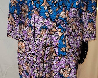 African Print Robe | Etsy