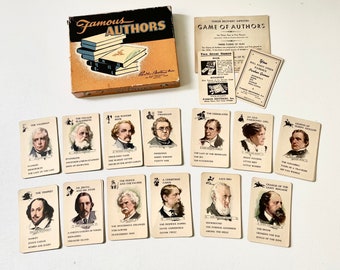 Authors Card Game - Etsy