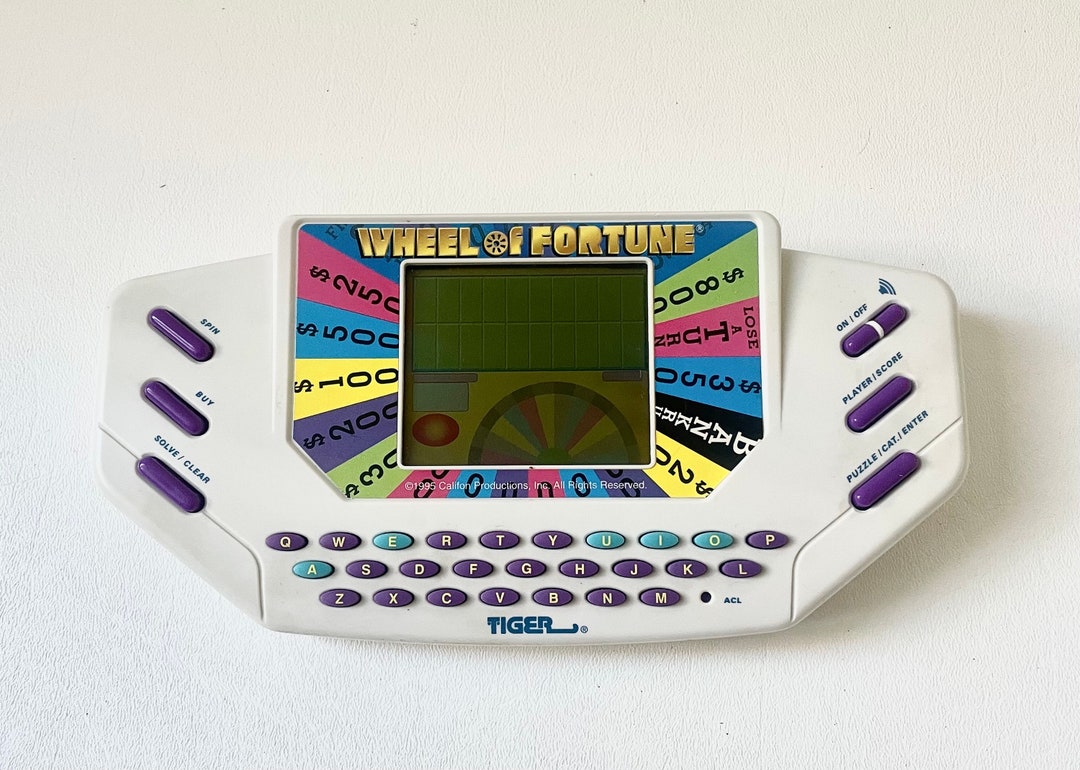 Vintage 1995 Hand Held Wheel of Fortune Game - Etsy