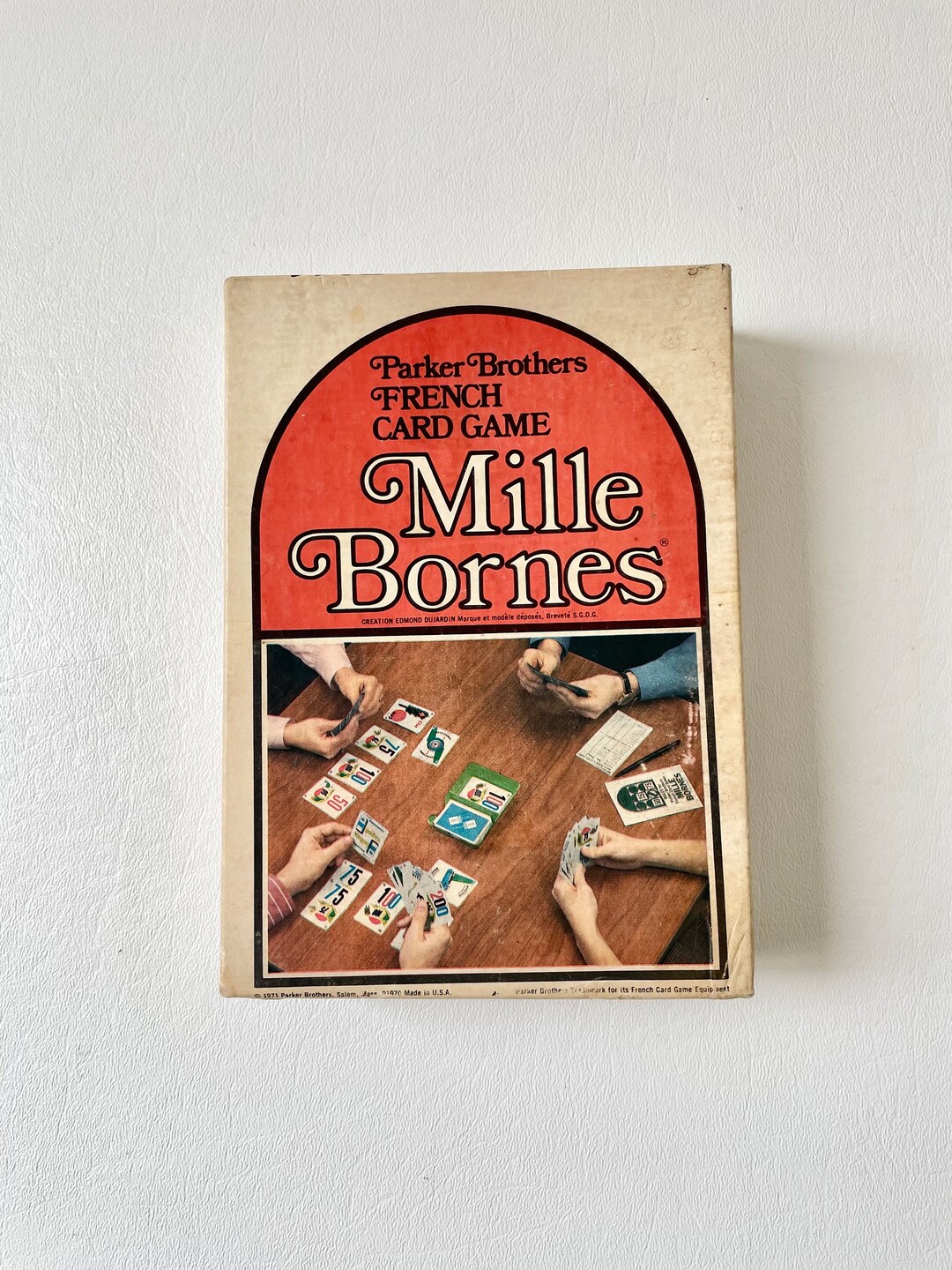 Vintage 1971 Mille Bornes French Card Game - Etsy