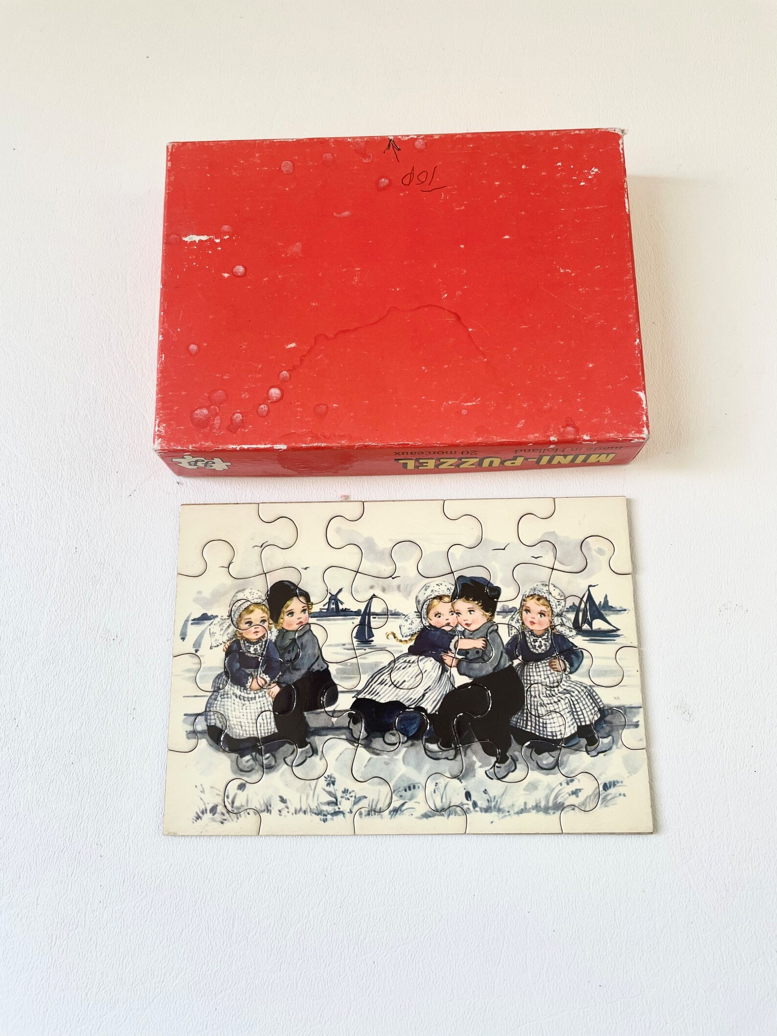RARE Vintage 20 Piece Mini Puzzel Made in Holland Complete Puzzle Set ...