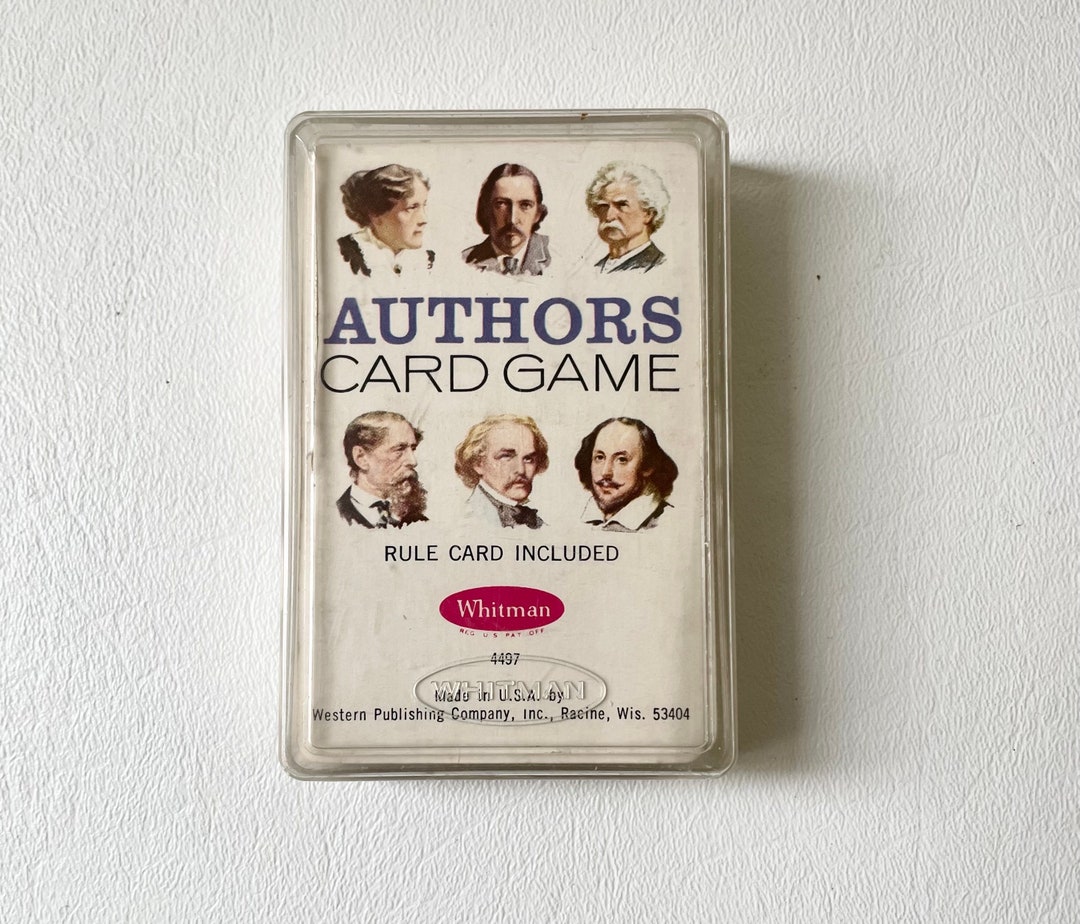 Vintage Whitman Authors Card Game Complete - Etsy